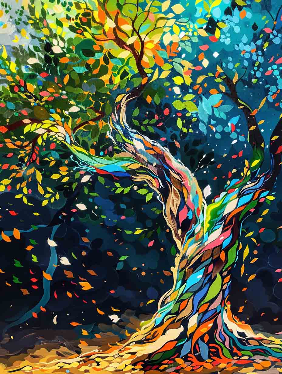 Tree of Life in Vivid Colors | Diamond Painting Kit | Diamond Art Kit
