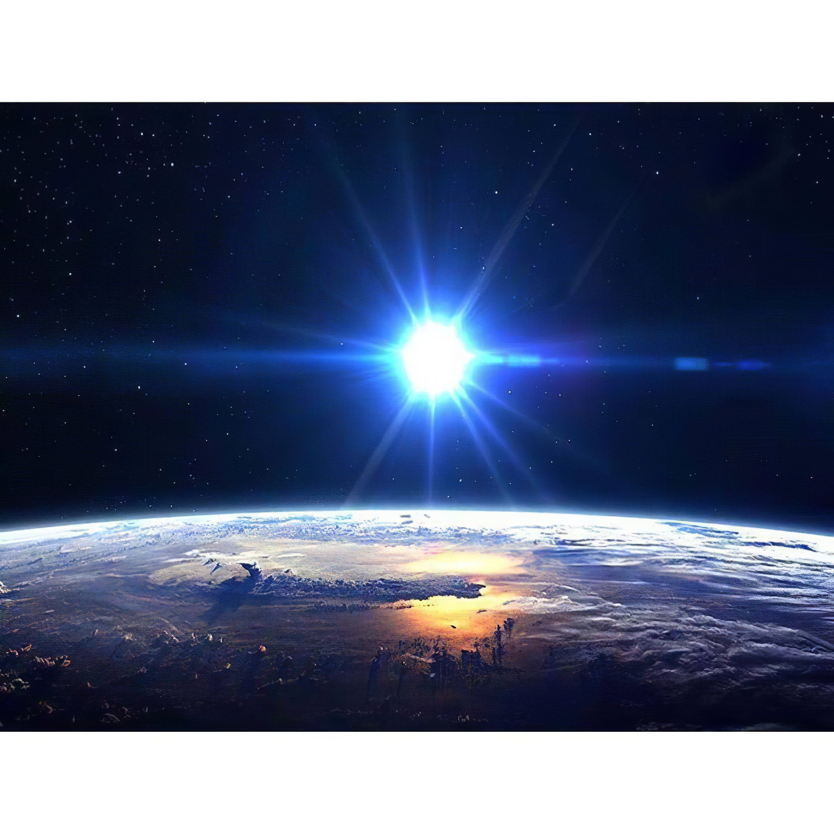 Morning Sun In Space | Diamond Painting Kit | Diamond Art Kit