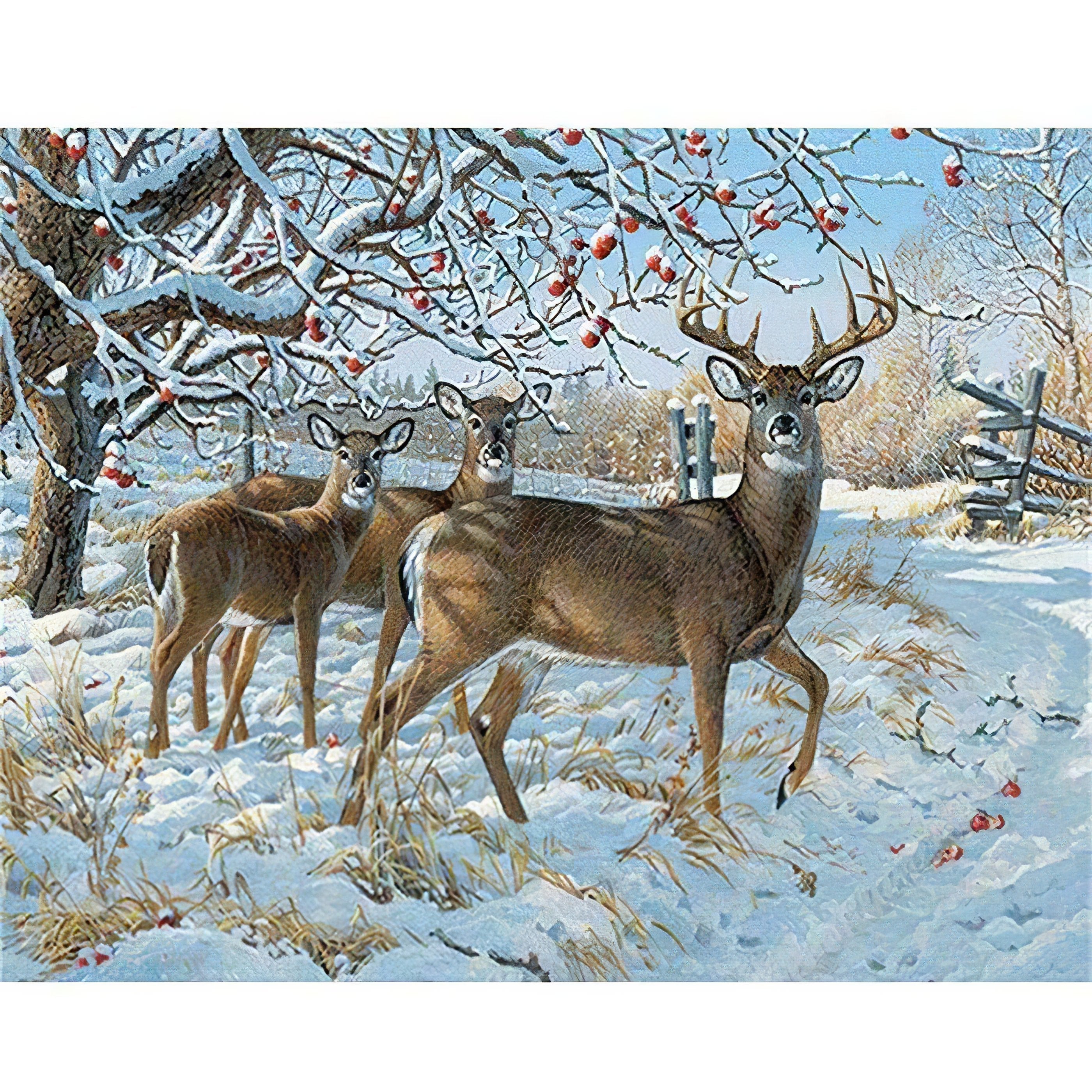 Observing Deer | Diamond Painting Kit | Diamond Art Kit