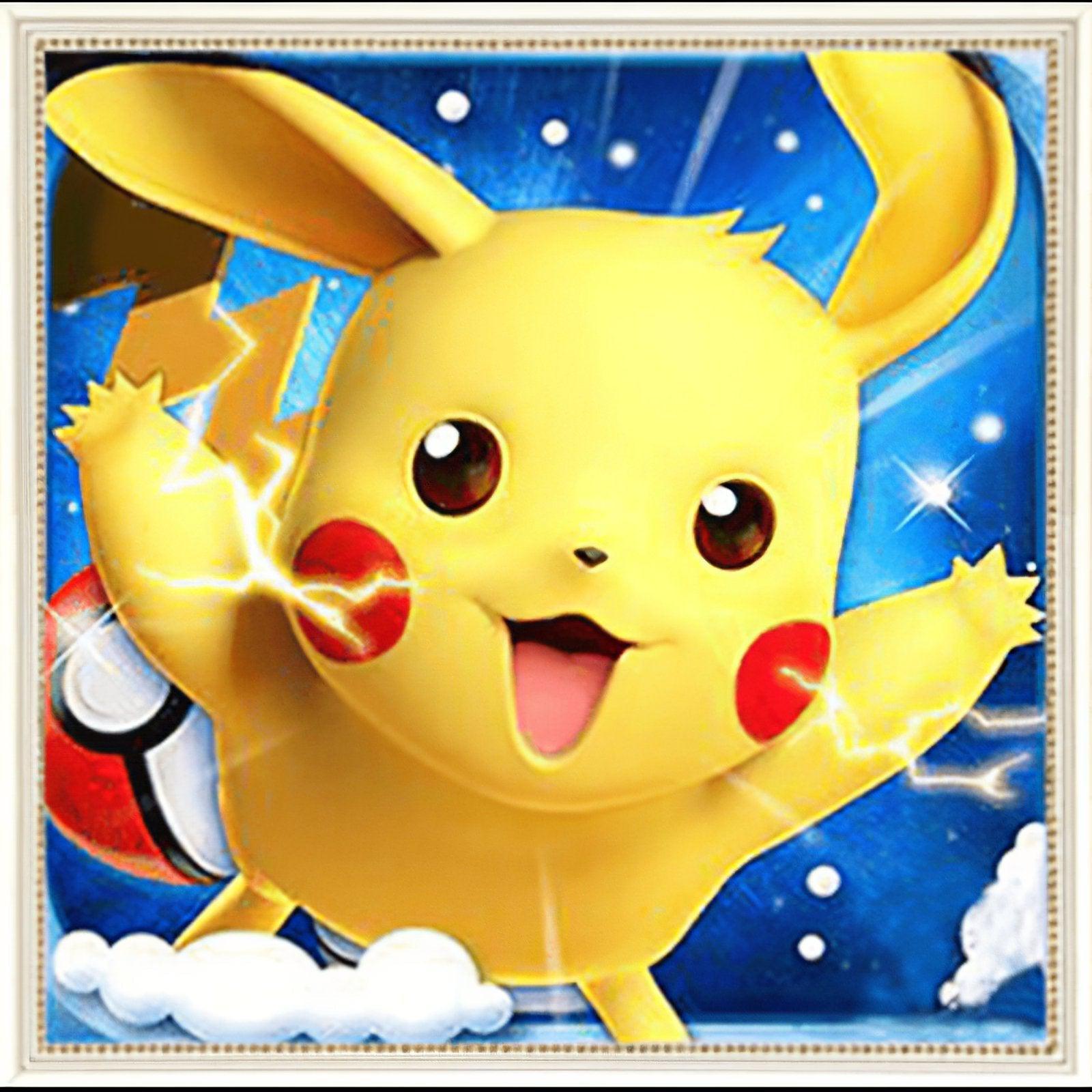 Pikachu Pokemon | Diamond Painting Kit | Diamond Art Kit
